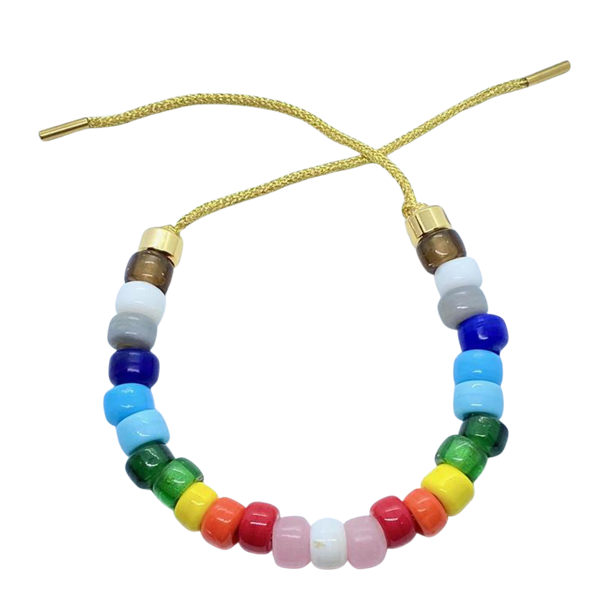 rainbow pony bead bracelet 1/4" Neon Colors Plastic Pony Bead Bracelets ...